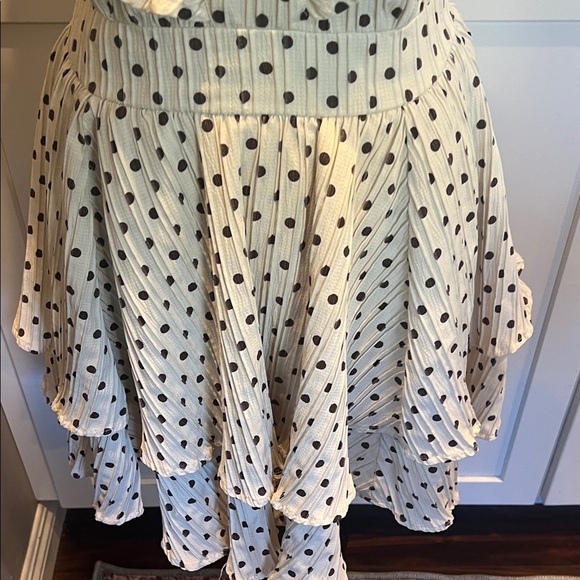 Line and Dot | Dresses | Line And Dot Line And Dot Ruffle Cream Black ...